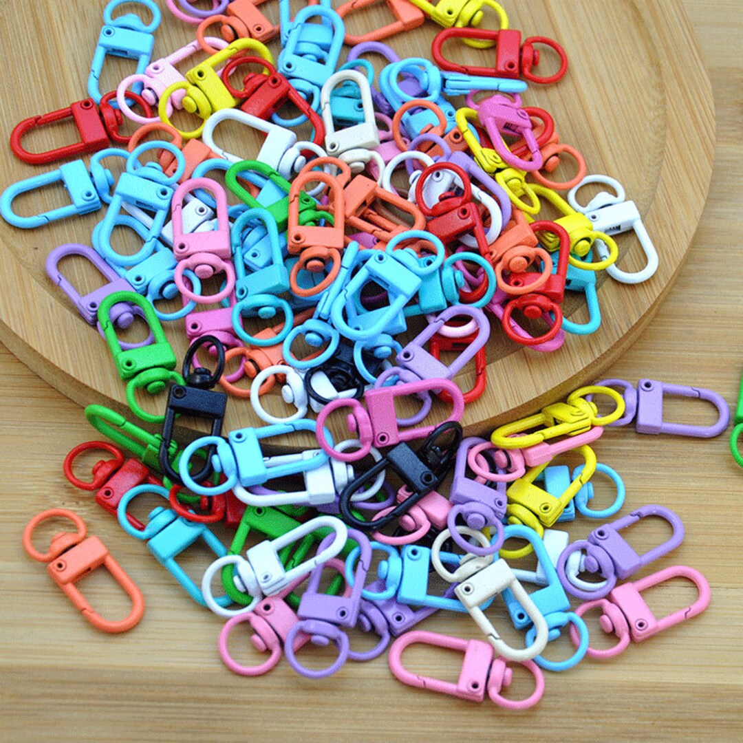Mixed Color Lobster Swivel Clasps Key Ring, Lobster Clasp，spring Gate ...