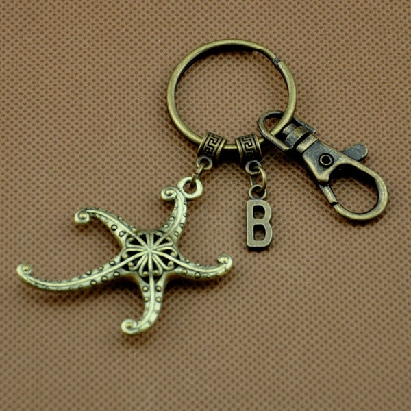 Starfish Keyring - Etsy