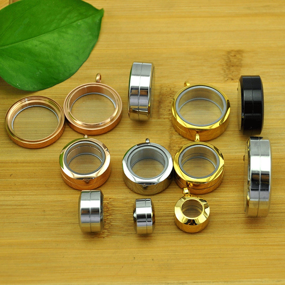 Stainless Steel Glass Locket Pendant Necklace/keychain,locket Necklace ...