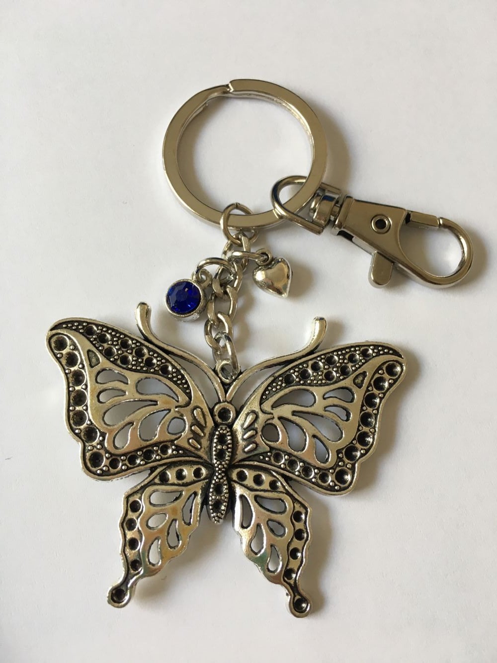 Filigree Butterfly Keychain Butterfly Key Ring Personalized - Etsy
