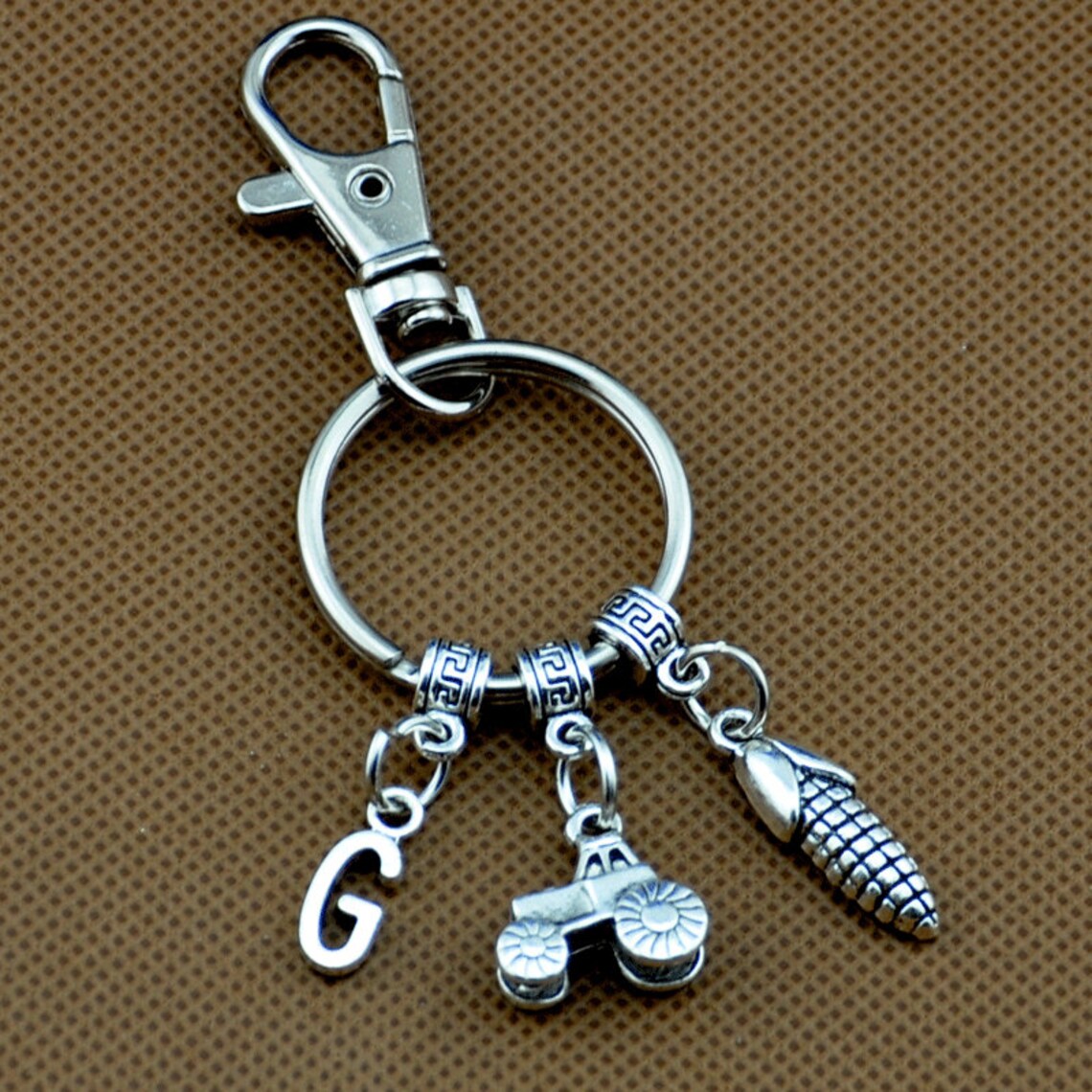 Tractor Keychain SMALL Tractor Keyring Dad Keychain Boyfriend | Etsy