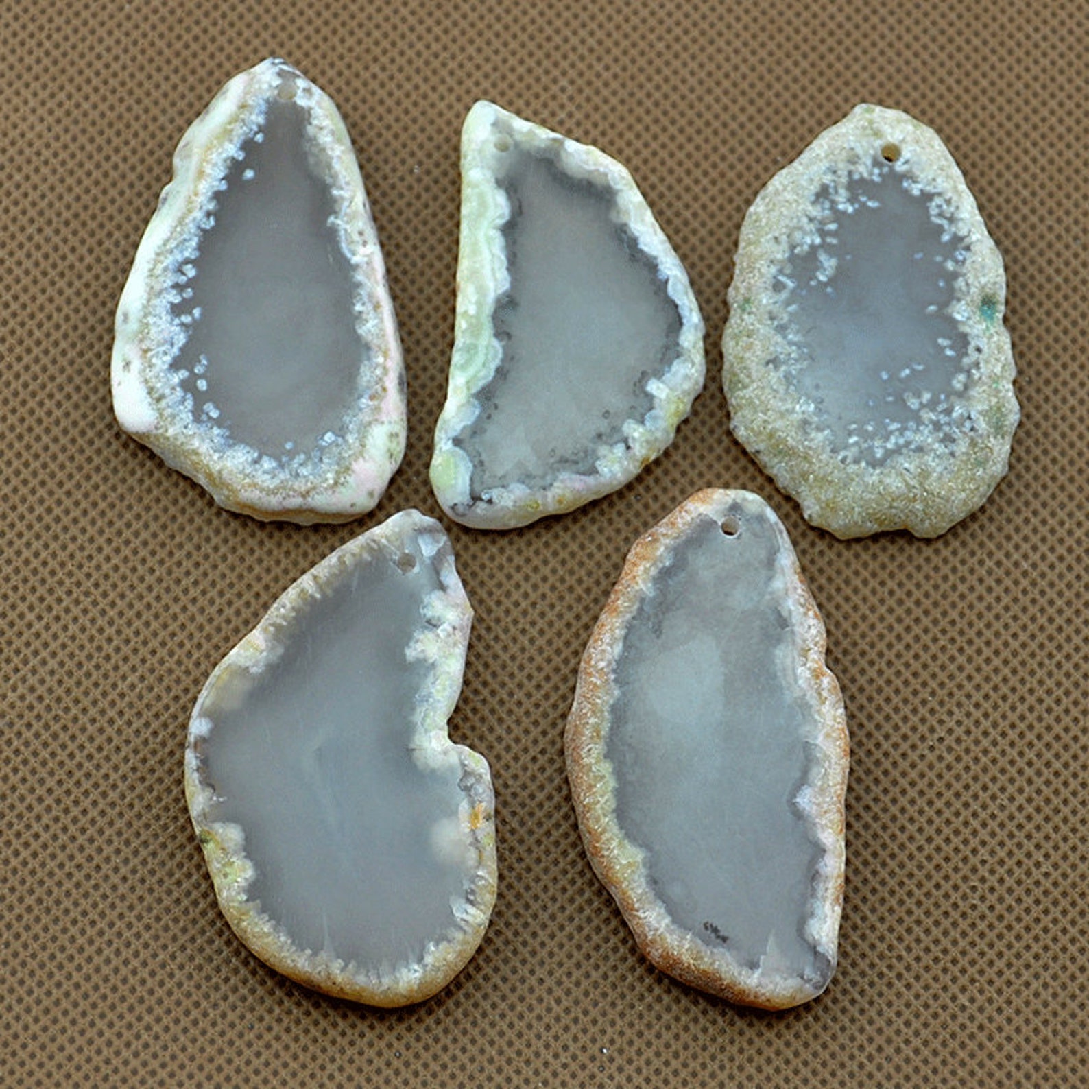 Agate Slice Pendant sliced Agate Stoneagate Slice Druzy - Etsy