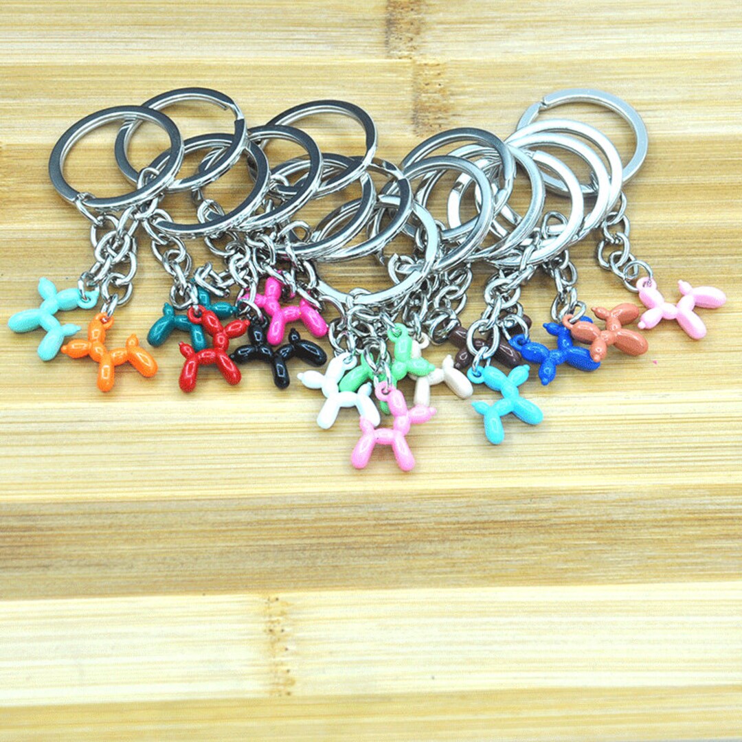 Balloon Dog Keychains，balloon Animal Keychain，keyring and Decoration ...