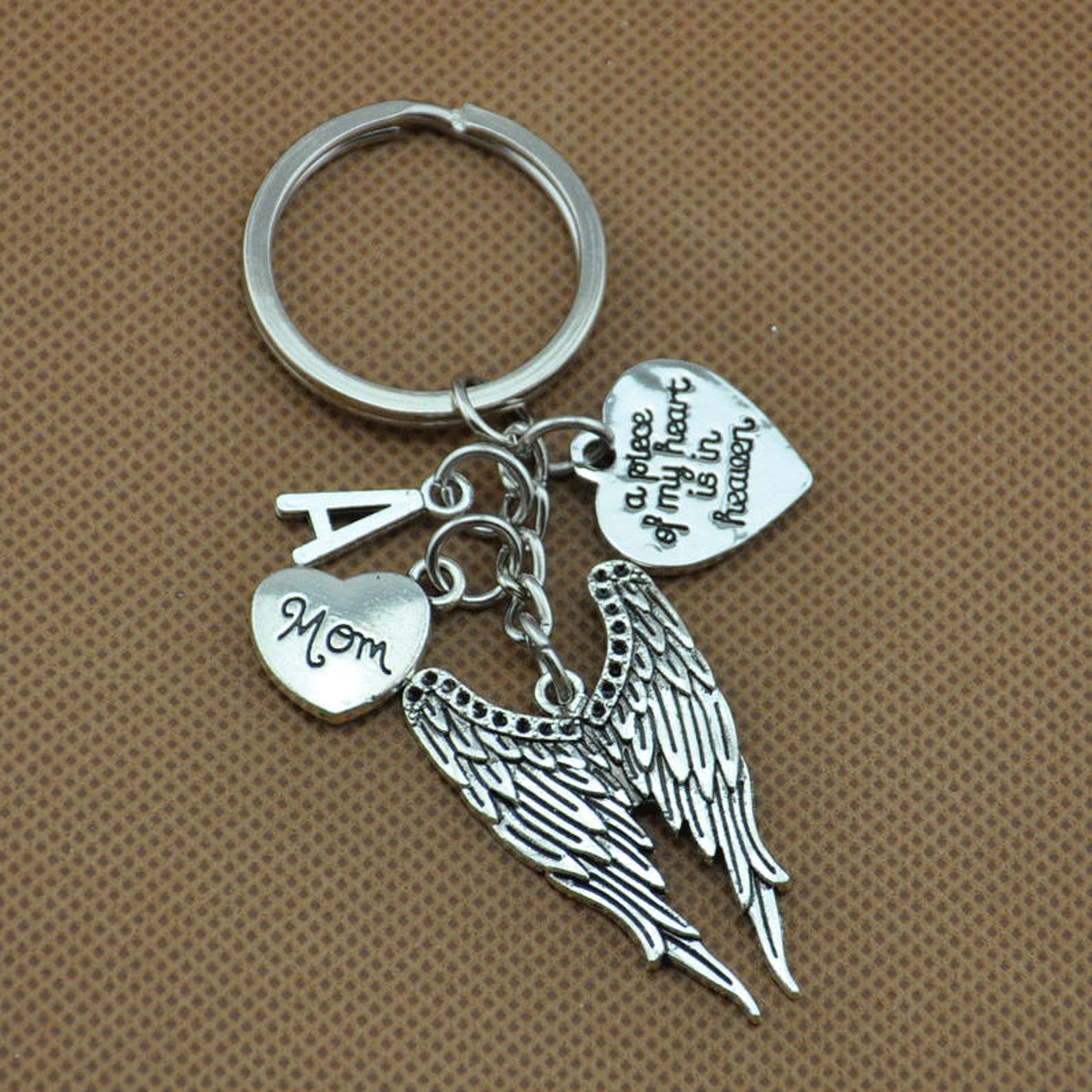 Angel Wing KeyChain Memorial Key Chain A piece of my heart | Etsy