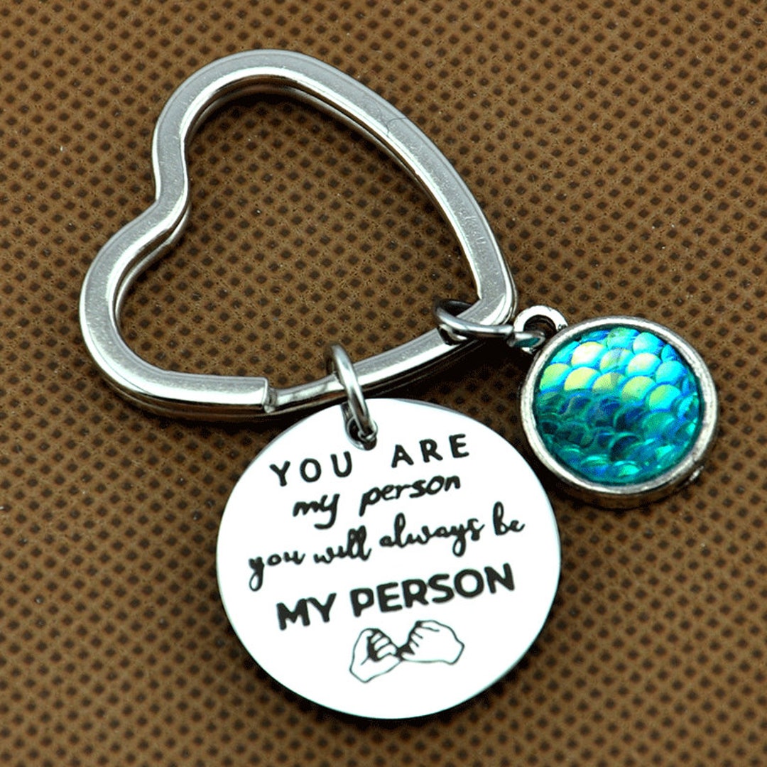 You Are My Person Keychain, Mermaid Key Chain,you Will Always Be My ...