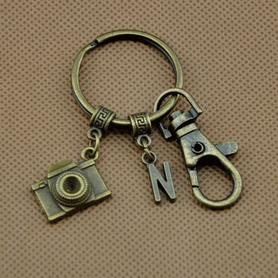 Camera Keychainpersonalized Keychain Camera Key Ring - Etsy