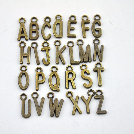 Retro Punk Razor Blade Letter Key Ring Best Friend Key Chain Lover ...
