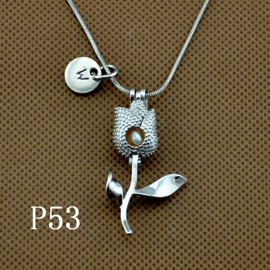 Rose Pearl Cage Pendant Tulip Pearl Cage Flower Cage Opening - Etsy