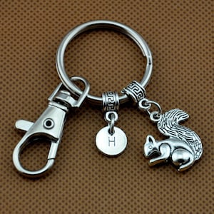 Squirrel Jewelry,squirrel Key Rings squirrel Personalized Keychain With ...