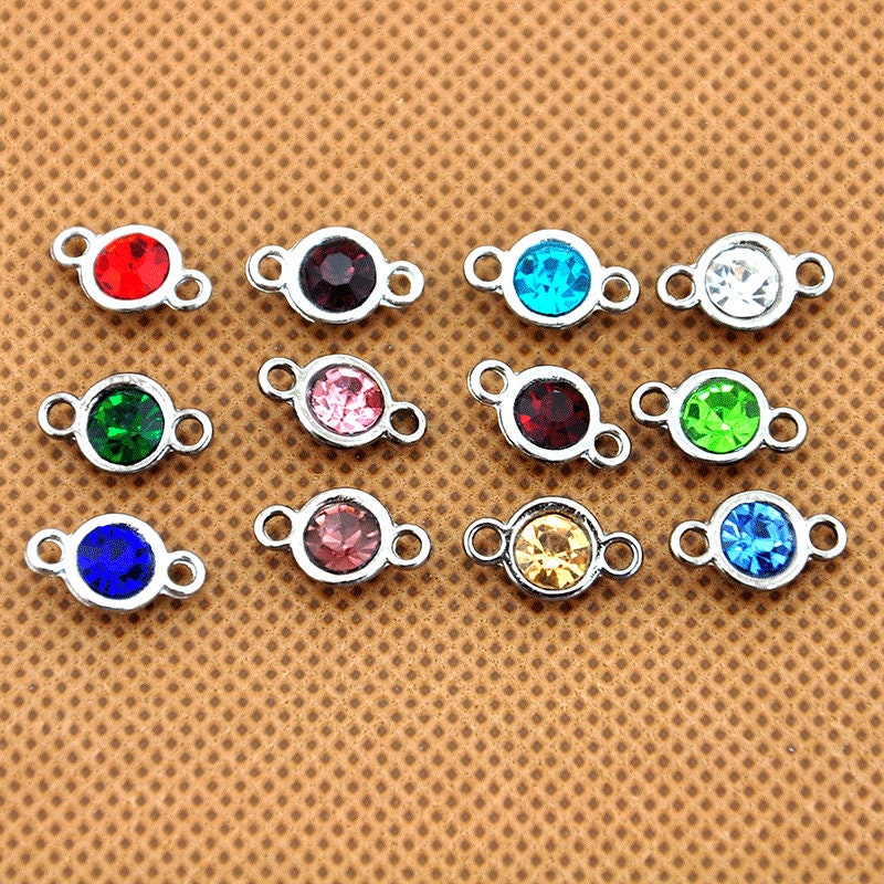 Crystal Charm Connectors - Etsy