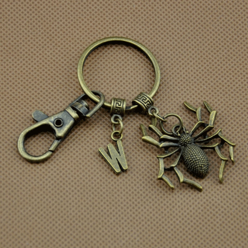 Spider KeychainSpider Key Ring Insect Charm Personalized | Etsy