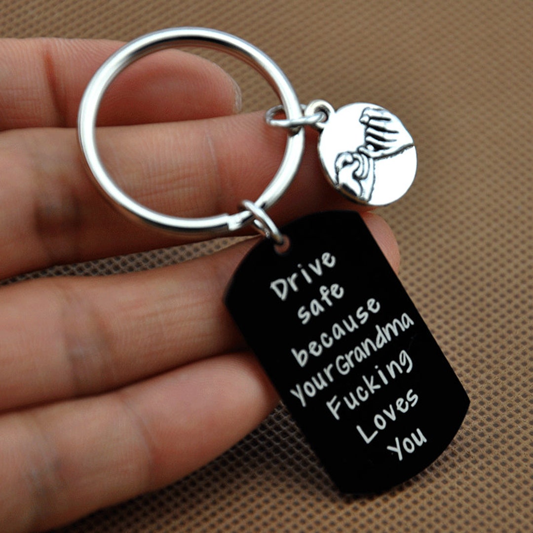 Pinkie Swear Key Ring,new Driver Keychain, Keychain to Grandson From ...