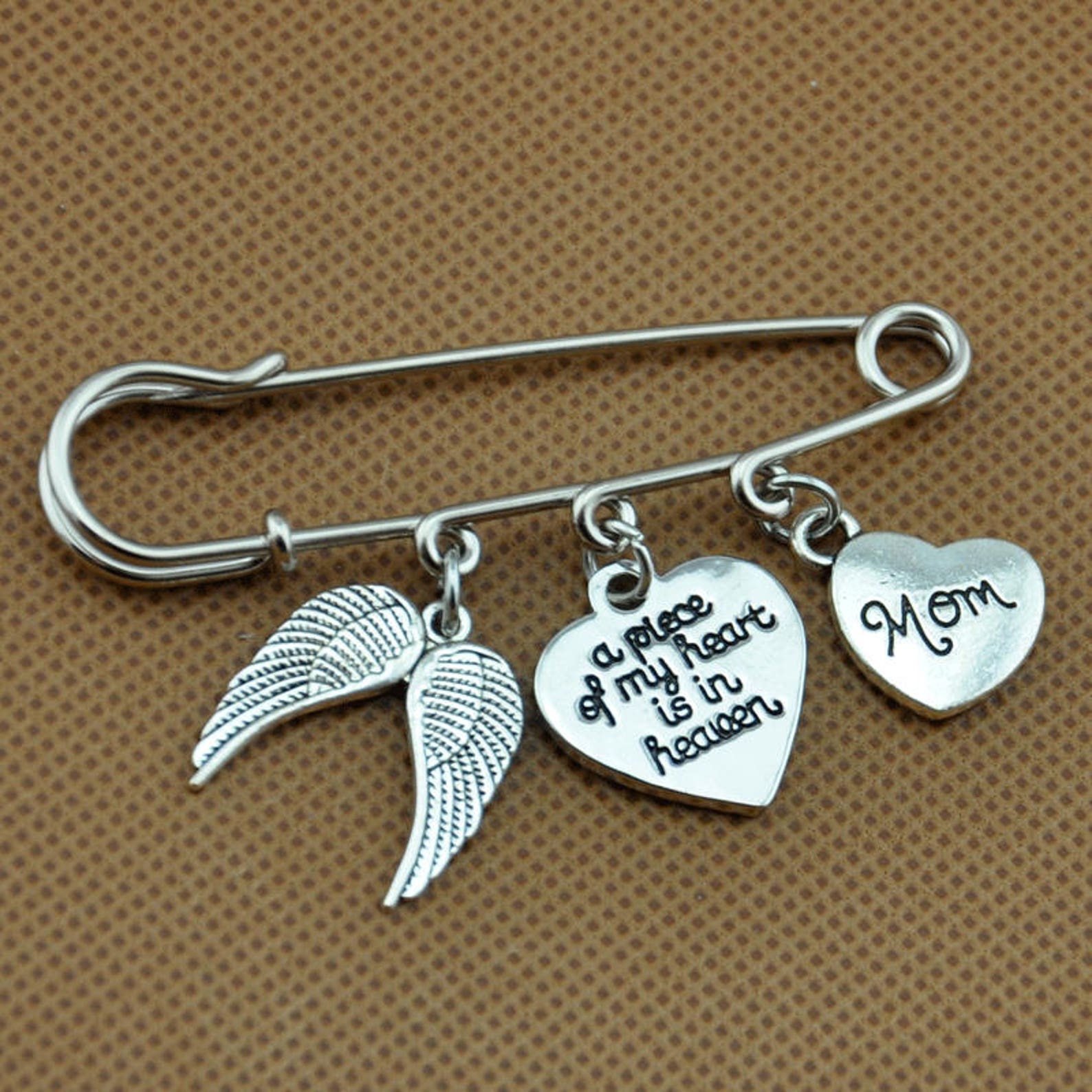 Angel Wing Safety Pin Memorial Safety Pin A Piece of My - Etsy