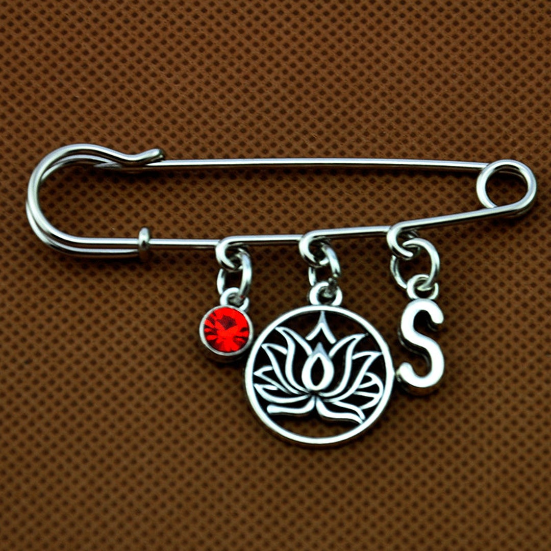 Lotus Blossom Safety Pins,lotus Flower Safety Pins,elegant Pin,lovely ...