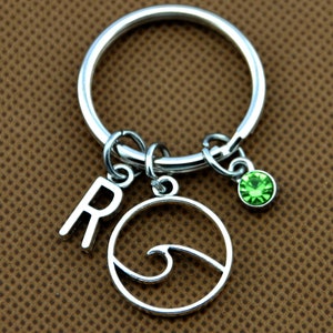 Beach Keychain - Wave Keychain - Ocean Keychain - Summer Keychain ...