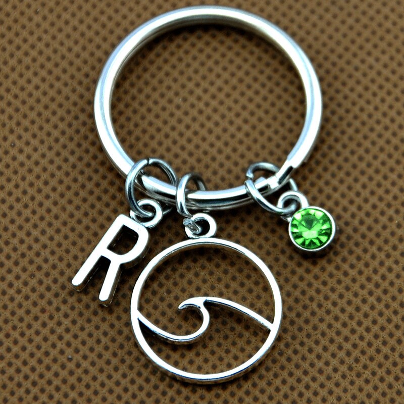Beach Keychain Wave Keychain Ocean Keychain Summer - Etsy
