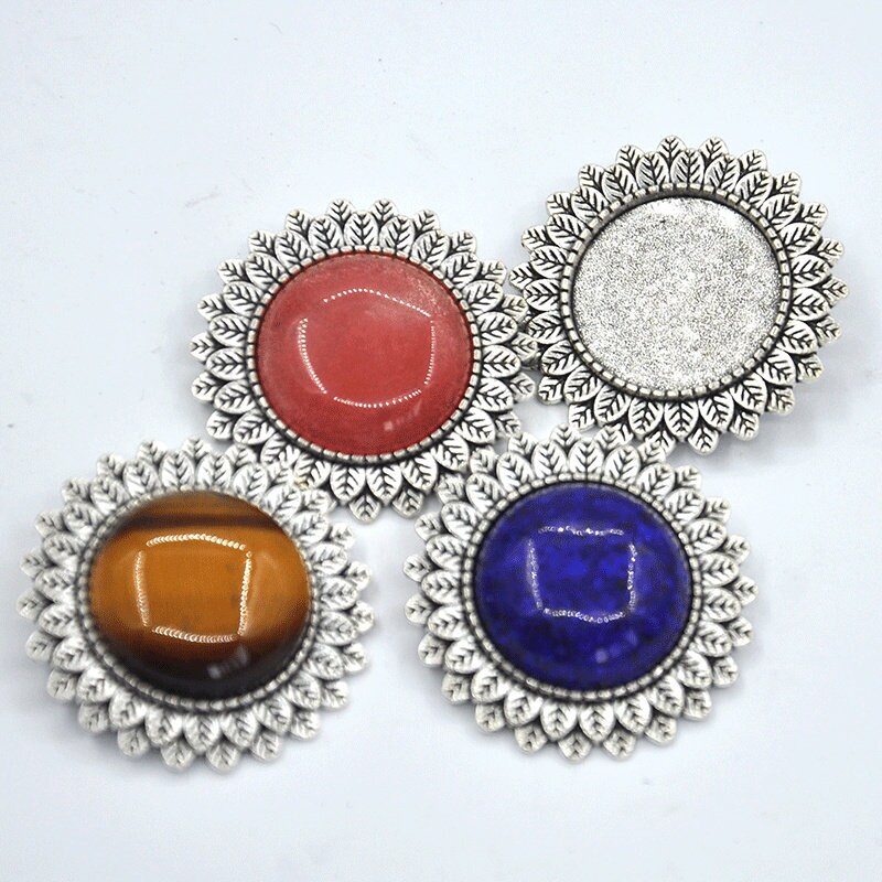 Gemstone Brooch - Etsy