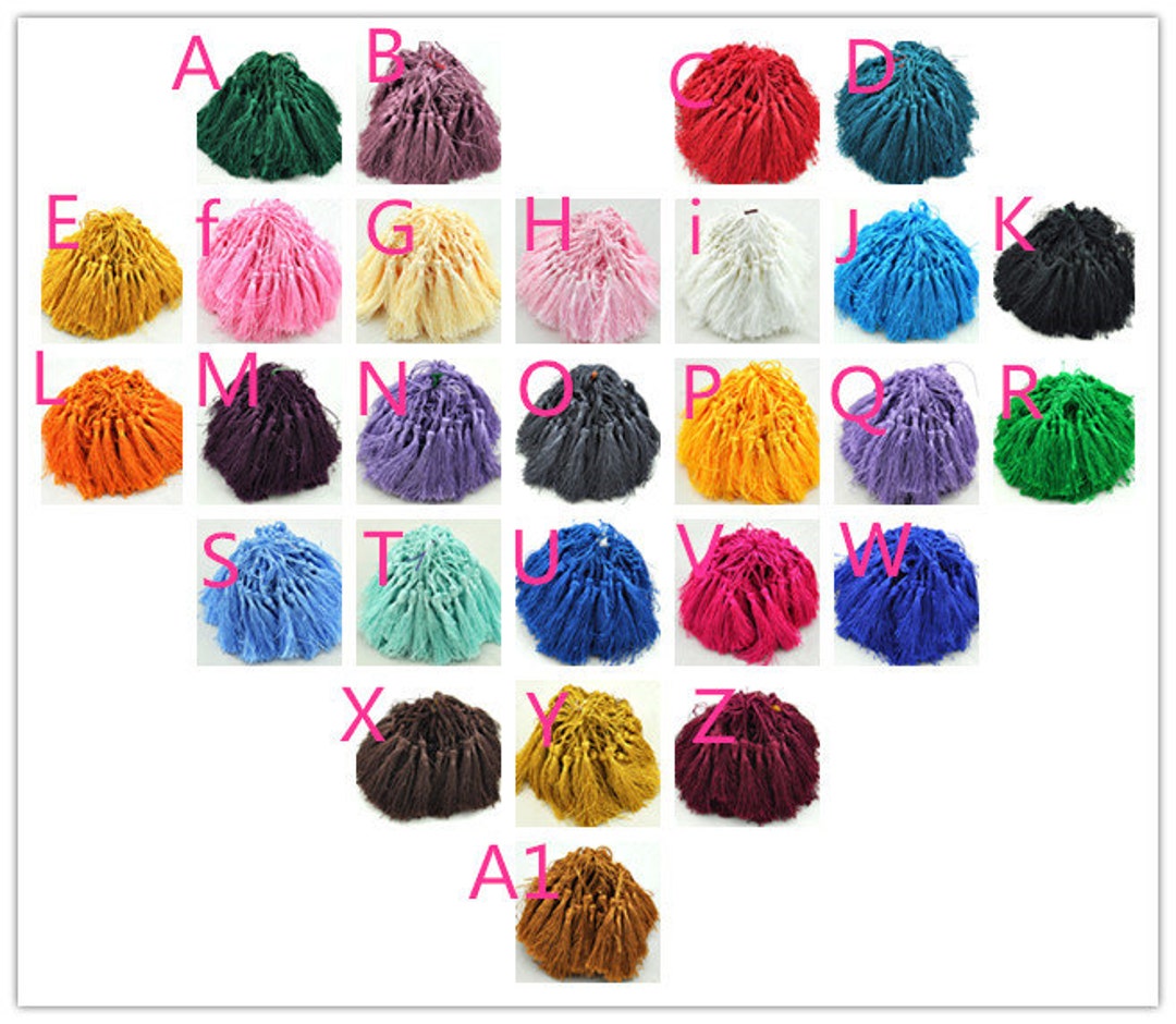 Inventory Liquidation Sale 100pcs Silk Tassel, Hand Made Silk Thread ...