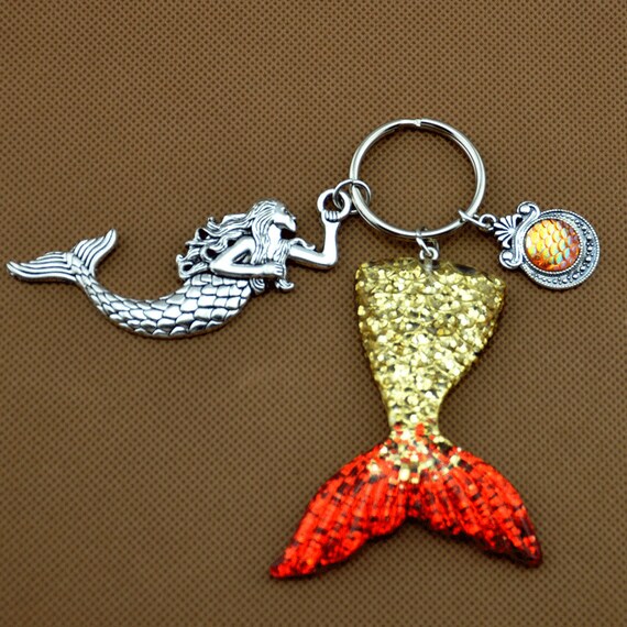 Custom Party Favors Mermaid Party Favor Mermaid Key Chain | Etsy
