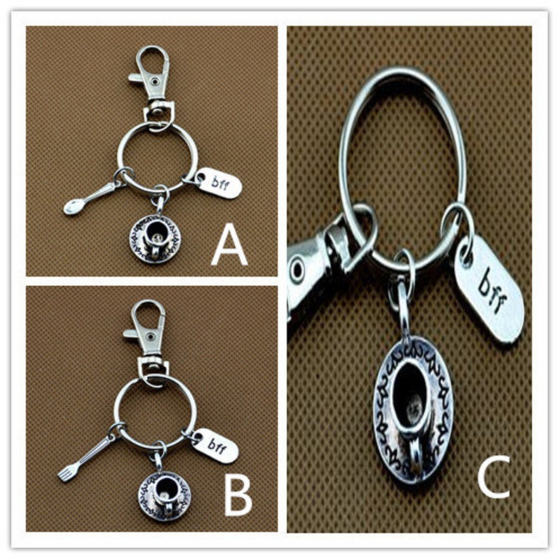 Coffee Keychain Coffee Lovers Coffee Key Ring Coffee - Etsy