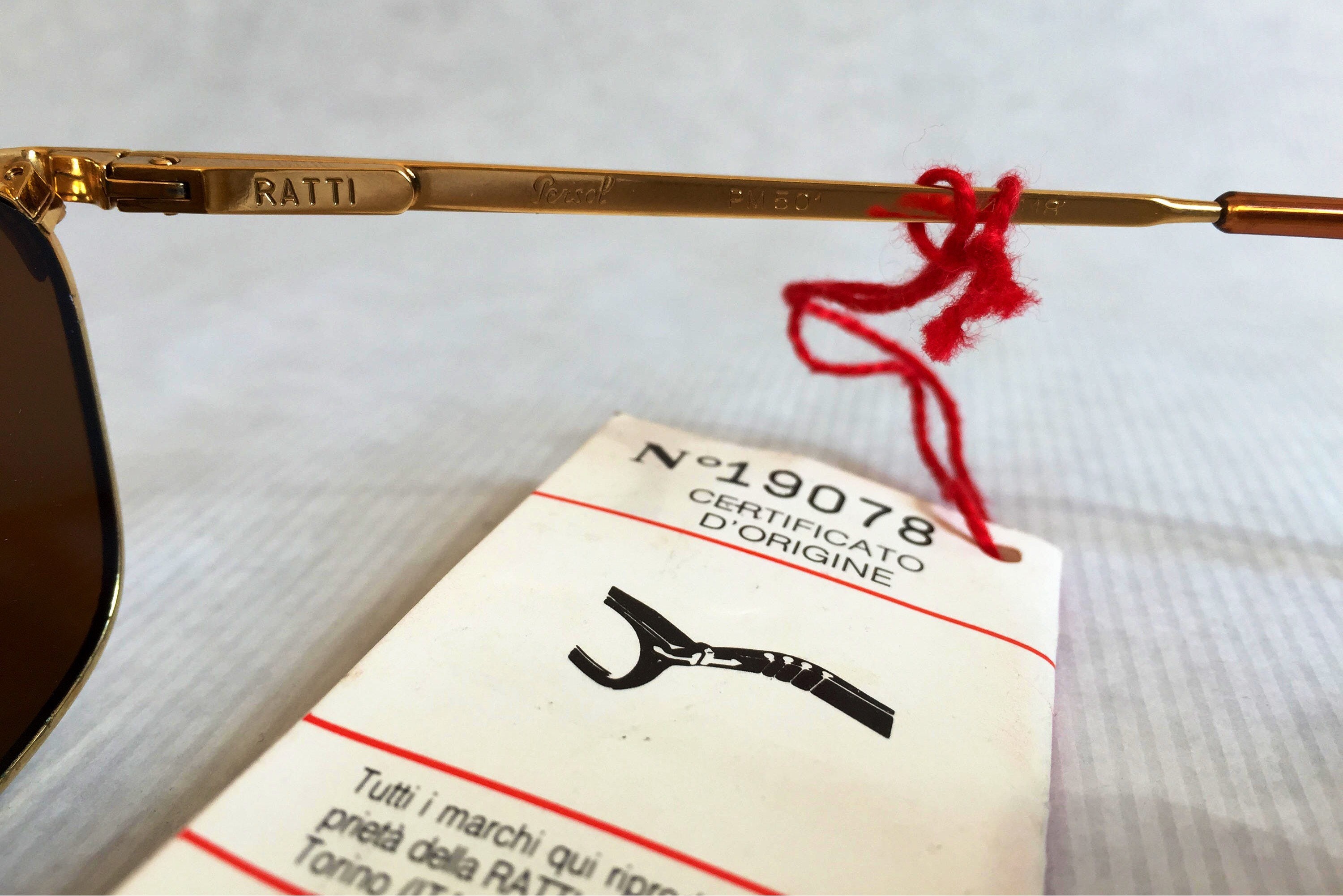 Persol Ratti PM 501 Vintage Sunglasses New Unworn Deadstock including Case