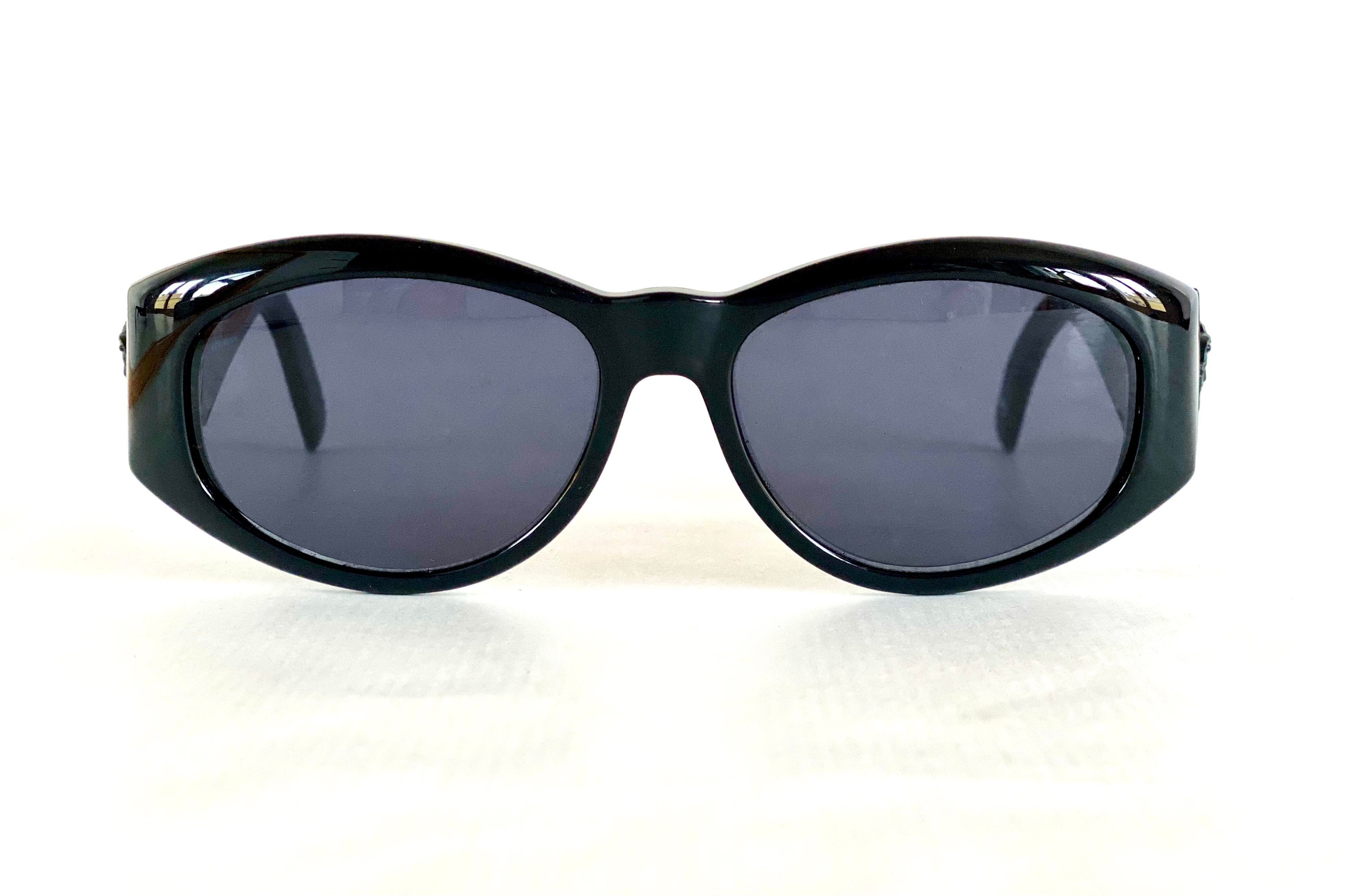 Vintage 1991 Gianni Versace 424 N Col 852 «stealth Sunglasses New