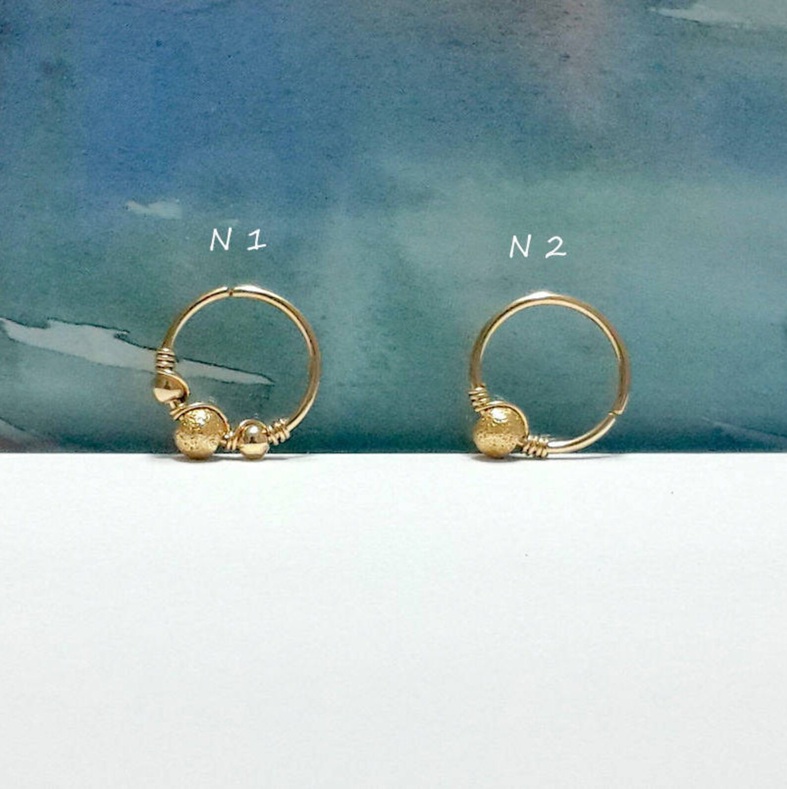 14k Gold Filled Hoop Ring | Etsy