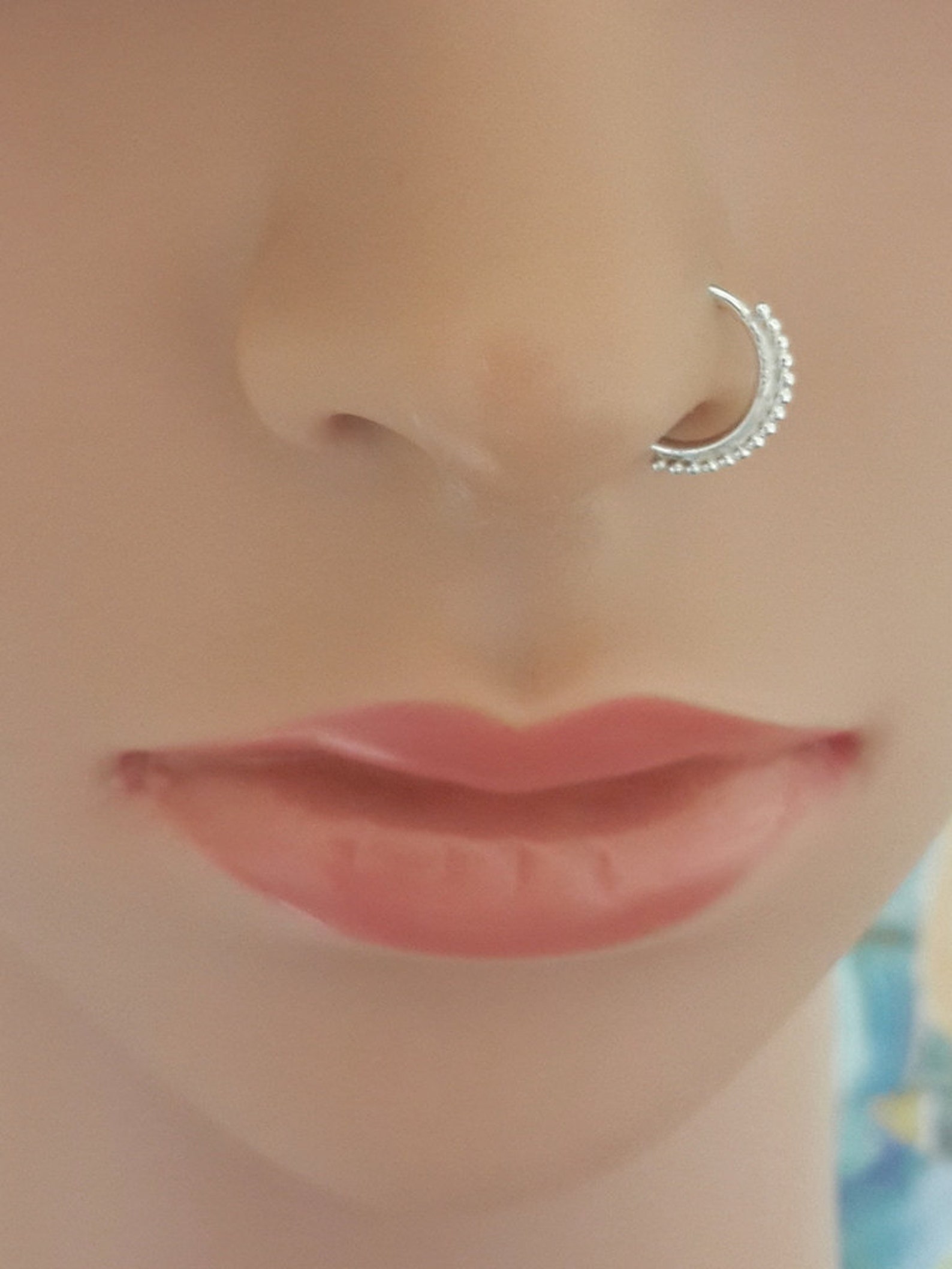 Sterling Silver Little Balls Septum Ring Nose Ring helix | Etsy