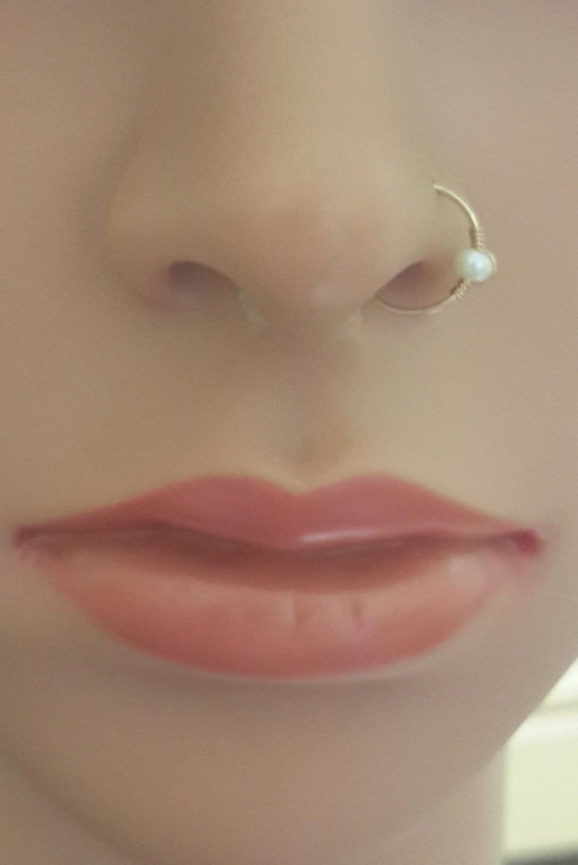 White Opal Septum Ringsilver Septum Piercing16g 18G 20G 22G - Etsy