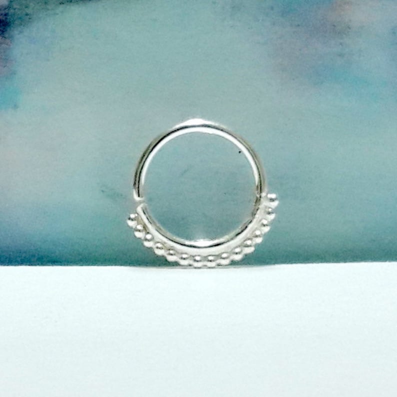 Sterling Silver Little Balls Septum Ring Nose Ring helix - Etsy