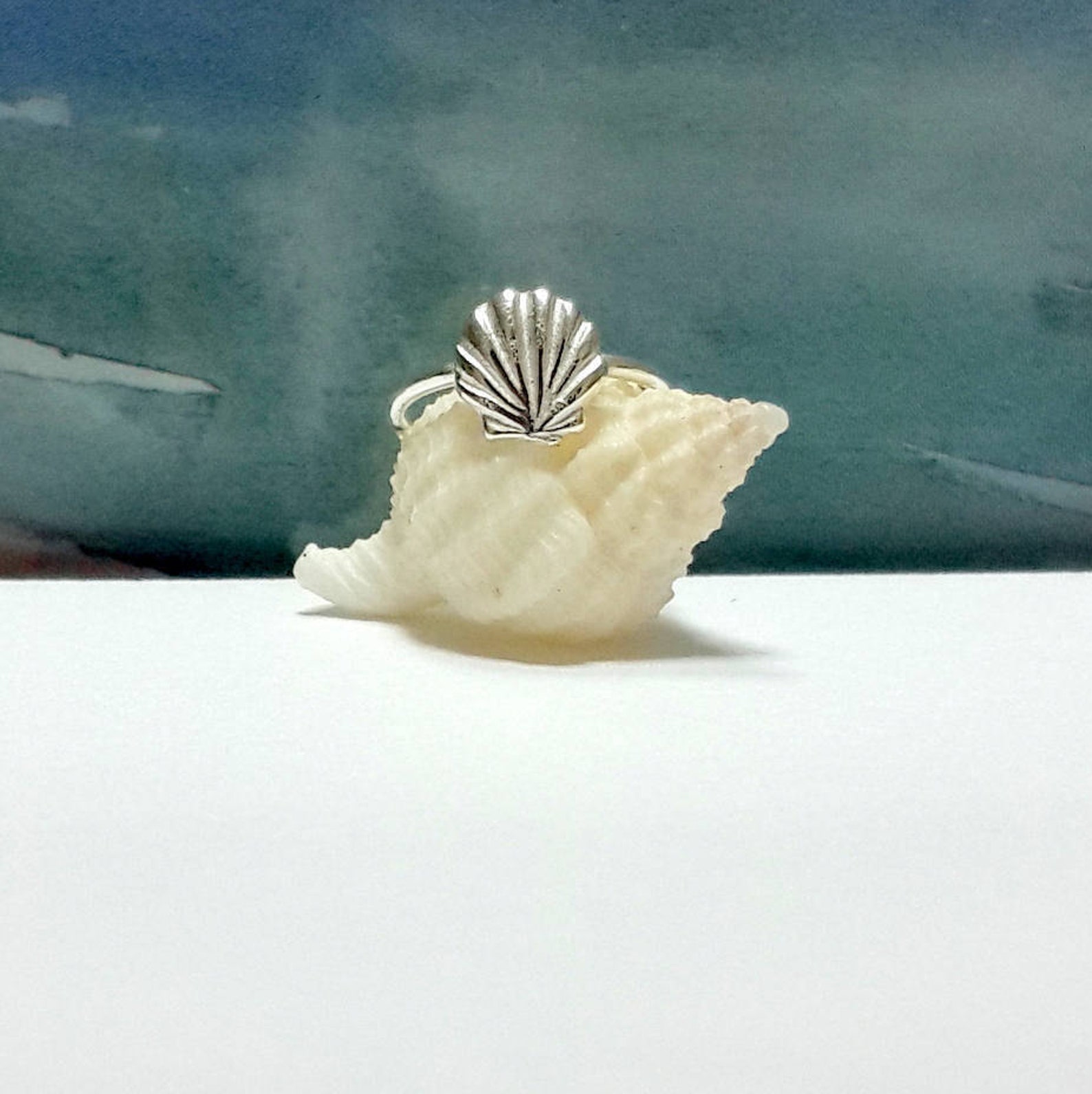 16g 18g 20g 22g Sterling Silver Seashell Helix Hoop-tragus Ring-lobe ...