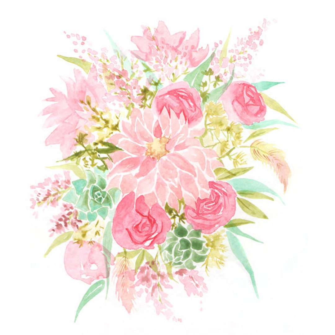 Spring Floral Print INSTANT DOWNLOAD (floral Art Print - Art - Home ...