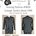 Mens Victorian Edwardian Norfolk Jacket Sewing Pattern 0416 Size US 34 ...