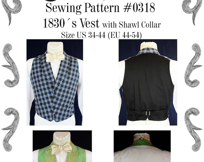 Gentleman's Double-breasted Waistcoat / Vest With Functional Hip ...