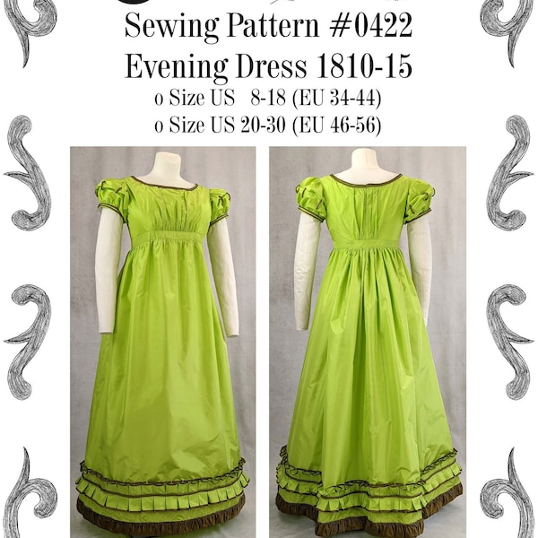 Regency Gown Pattern - Etsy