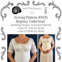 1810s Regency Stays PDF Pattern - Pack A (sizes XS–XXL) - Etsy