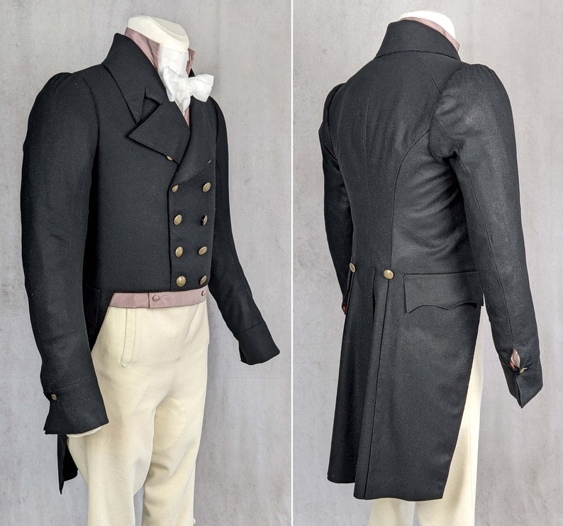 Empire Regency Mens Tailcoat From 1800 Sewing Pattern #0322 Size US 34 ...