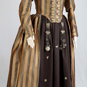 Redingote or Georgian Dress About 1780 Incl. Split-bum, Pockets and ...