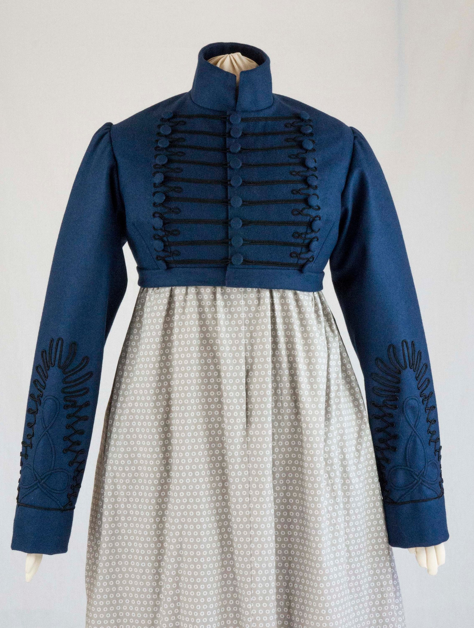 Empire Spencer or Redingote About 1815 With Hat and Muff Sewing Pattern ...