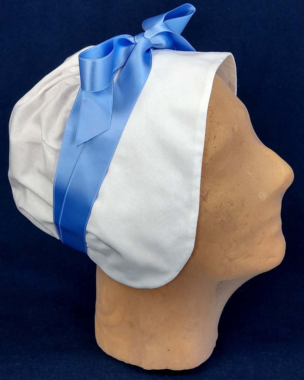 Empire / Regency Dress With Front Clousure Apron Cap and - Etsy