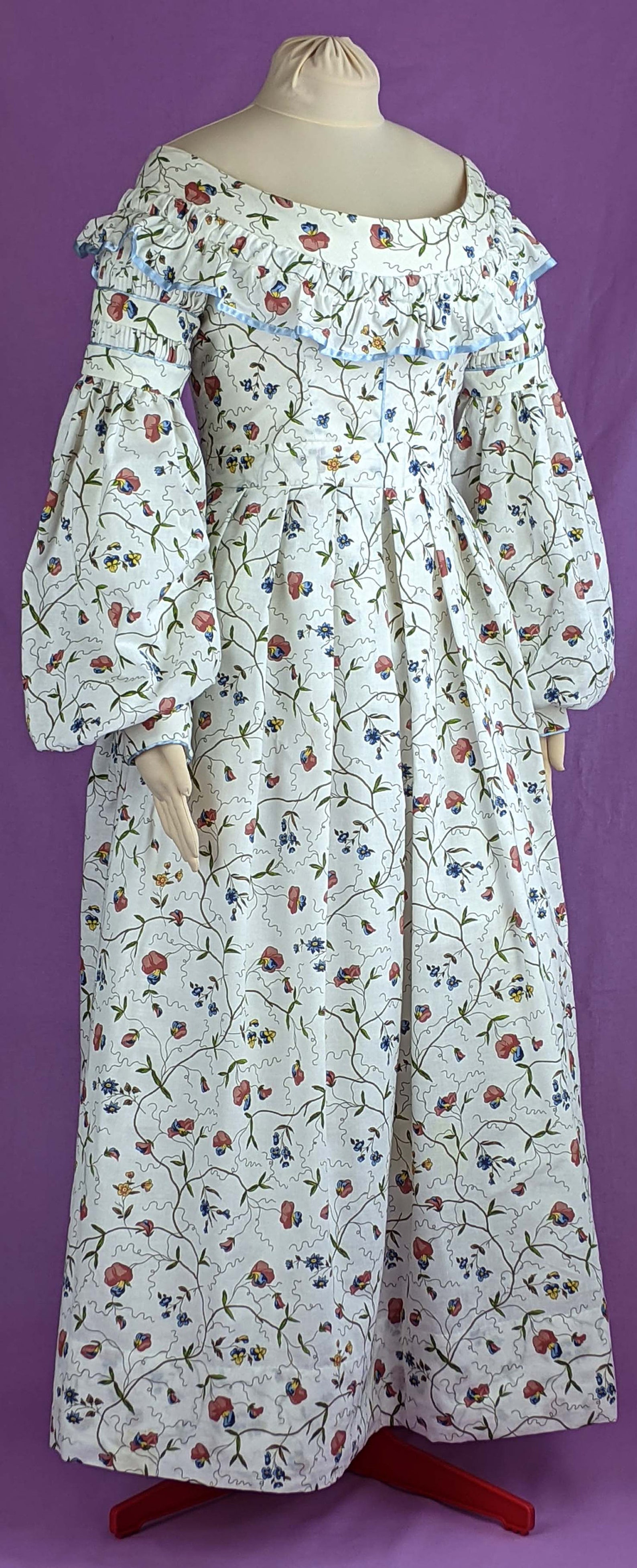 Day Dress 1837-40 Sewing Pattern #0221 Size US 8-30 (EU 34-56) PDF ...