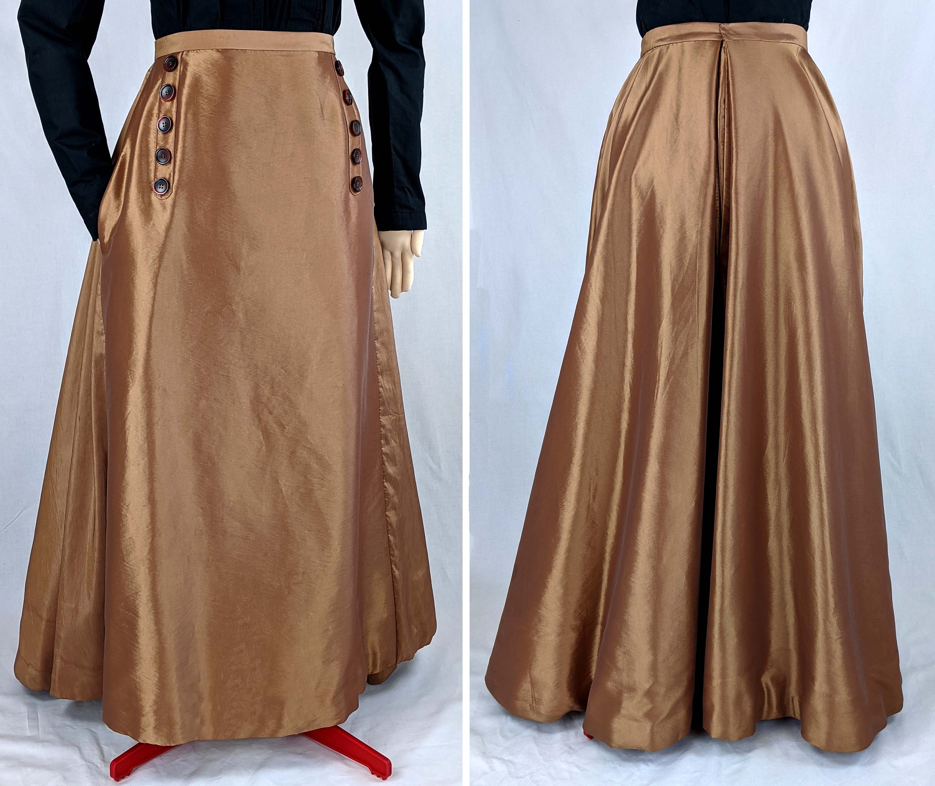Edwardian Skirt fan-skirt Worn About 1890 Sewing Pattern | Etsy