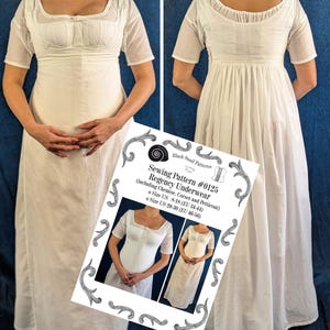 Regency Underwear Incl. Chemise, Corset and Petticoat Sewing Pattern ...