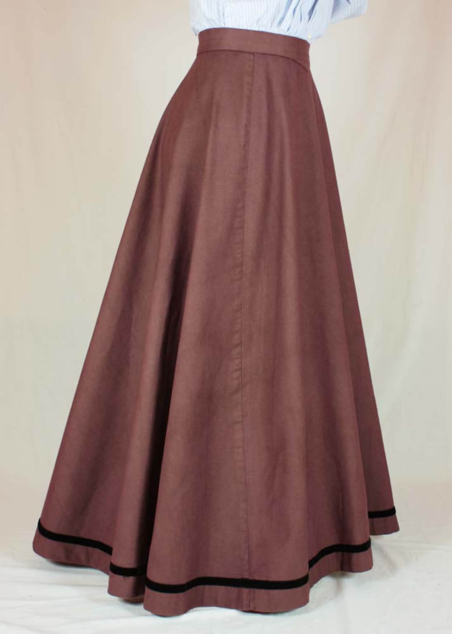 Edwardian Skirt fan-skirt Worn About 1890 Sewing Pattern 0414 Size US 8 ...