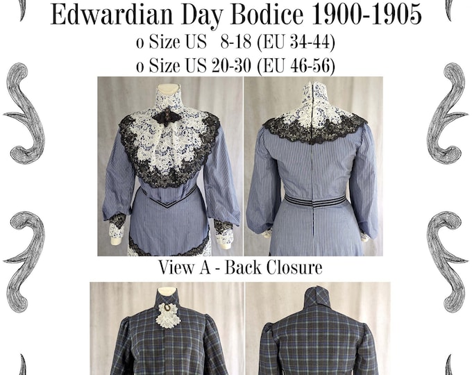 Victorian Skirted Jacket Around 1890 With Leg-o-mutton Sleeves Sewing ...