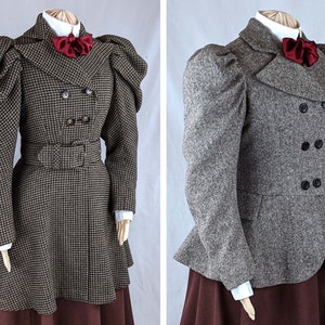 Victorian Skirted Jacket Around 1890 With Leg-o-mutton Sleeves Sewing ...