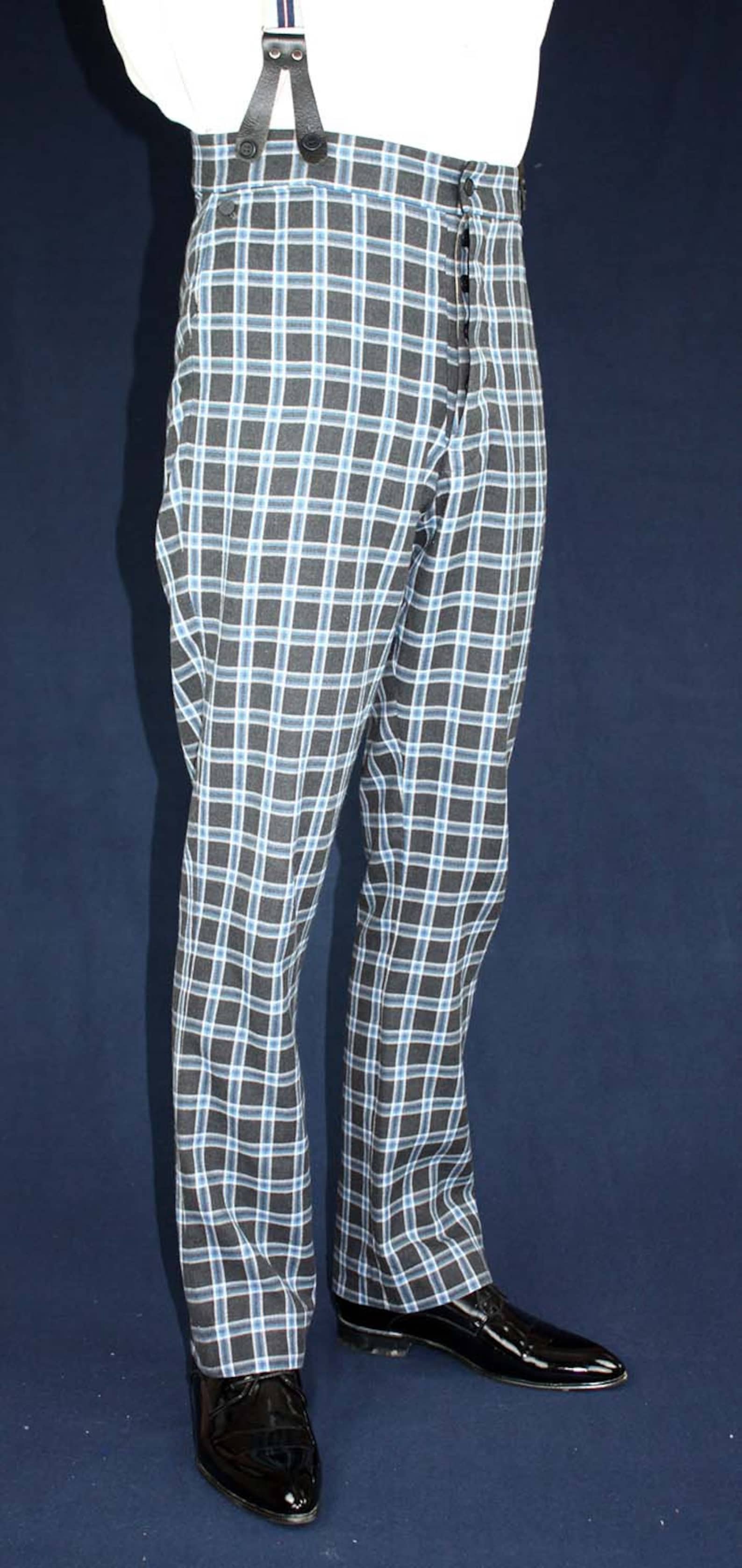 Mens Trousers 1830 to 1860 with a wide and a tight fitting leg | Etsy