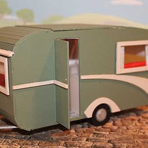1:48 Old Retro Miniature Caravan Kit. - Etsy