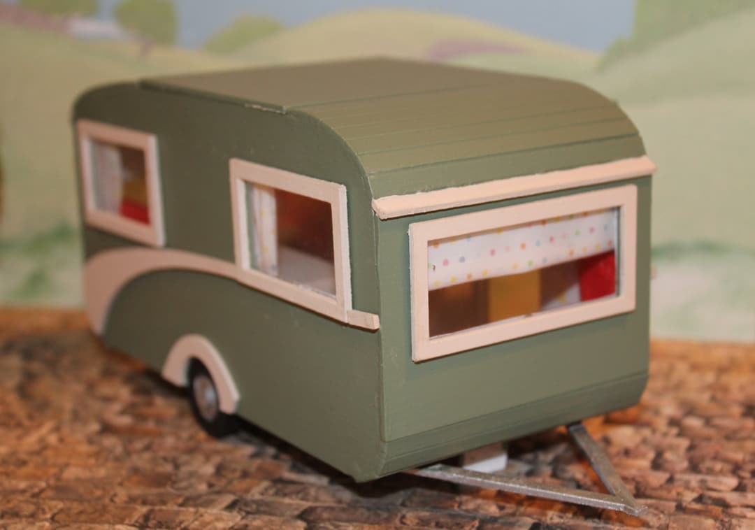 1:12 Old Retro Caravan Kit Designed for Collectors. - Etsy