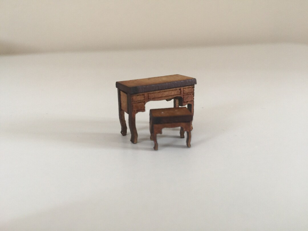 1:48 French Provencale Dressing Table and Stool Kit to Make Your Own ...